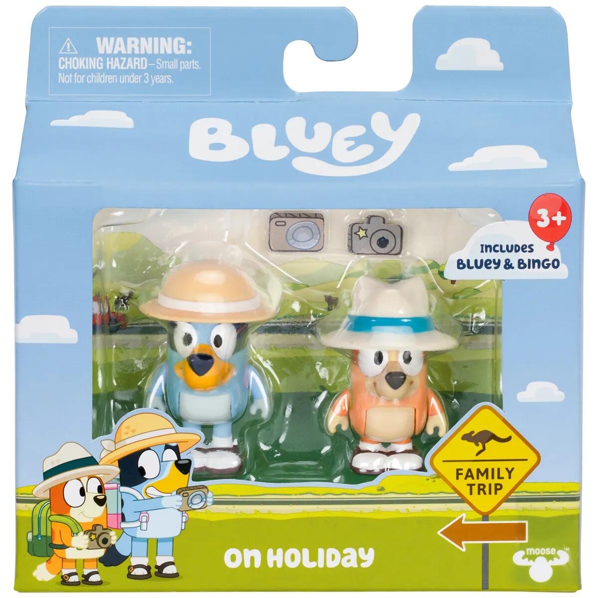 Bluey Figure 2-Pack On Holiday Bluey & Bingo | Top Pick Toys | Online ...