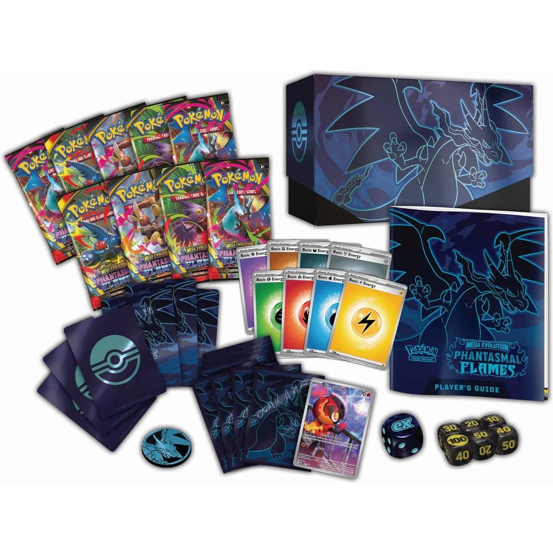 Pokémon TCG Mega Evolution Phantasmal Flames Elite Trainer Box - ETB ...