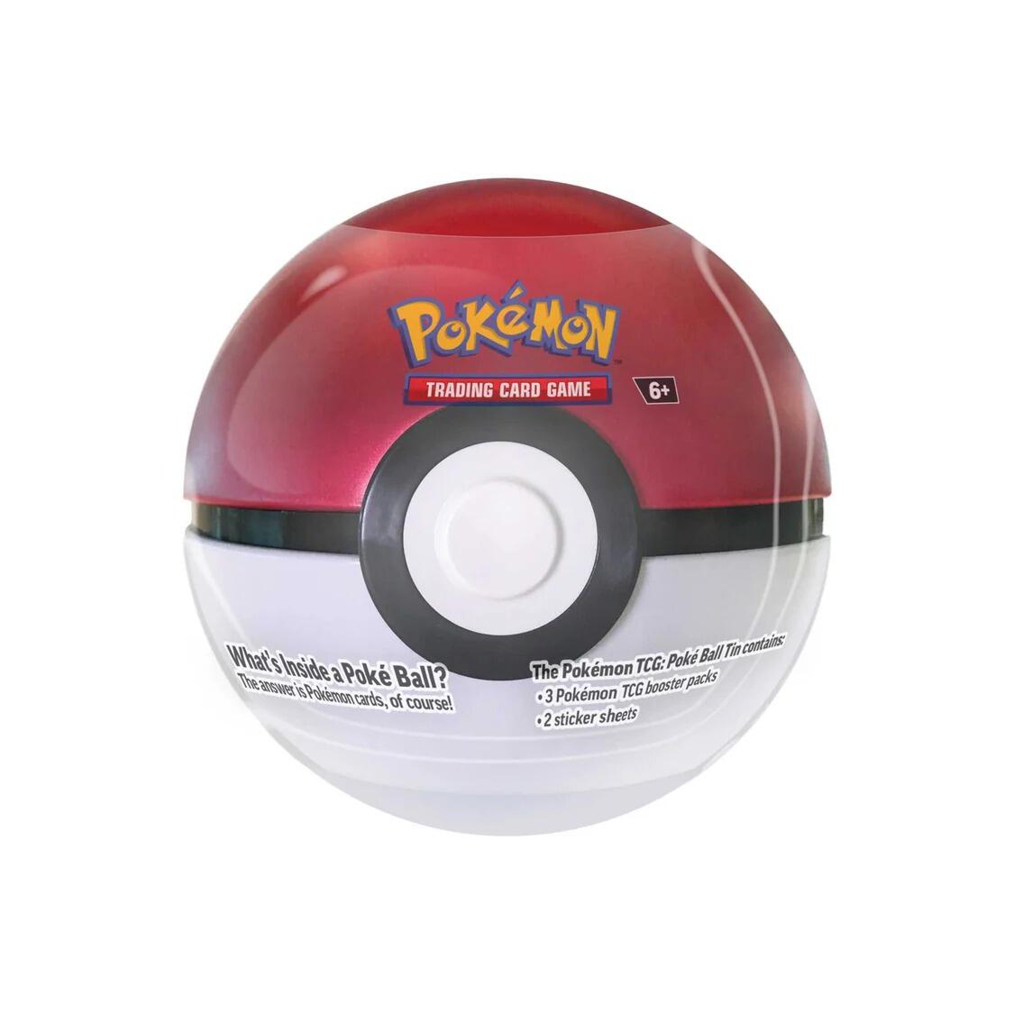 Pokémon TCG Poke Ball Tin (2025) - 3 Booster Packs + Stickers | UK ...