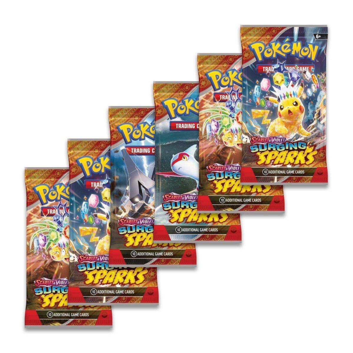 Pokemon TCG Scarlet & Violet Surging Sparks Booster Bundle (6 Packs ...