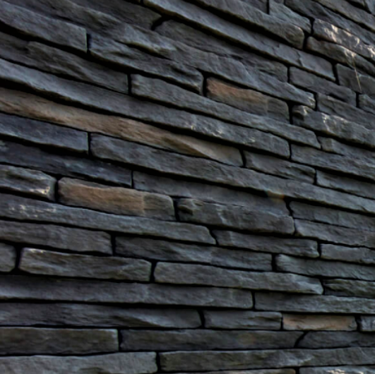 Averno Decorative Stone Panels | External Dark Graphite Cladding UK