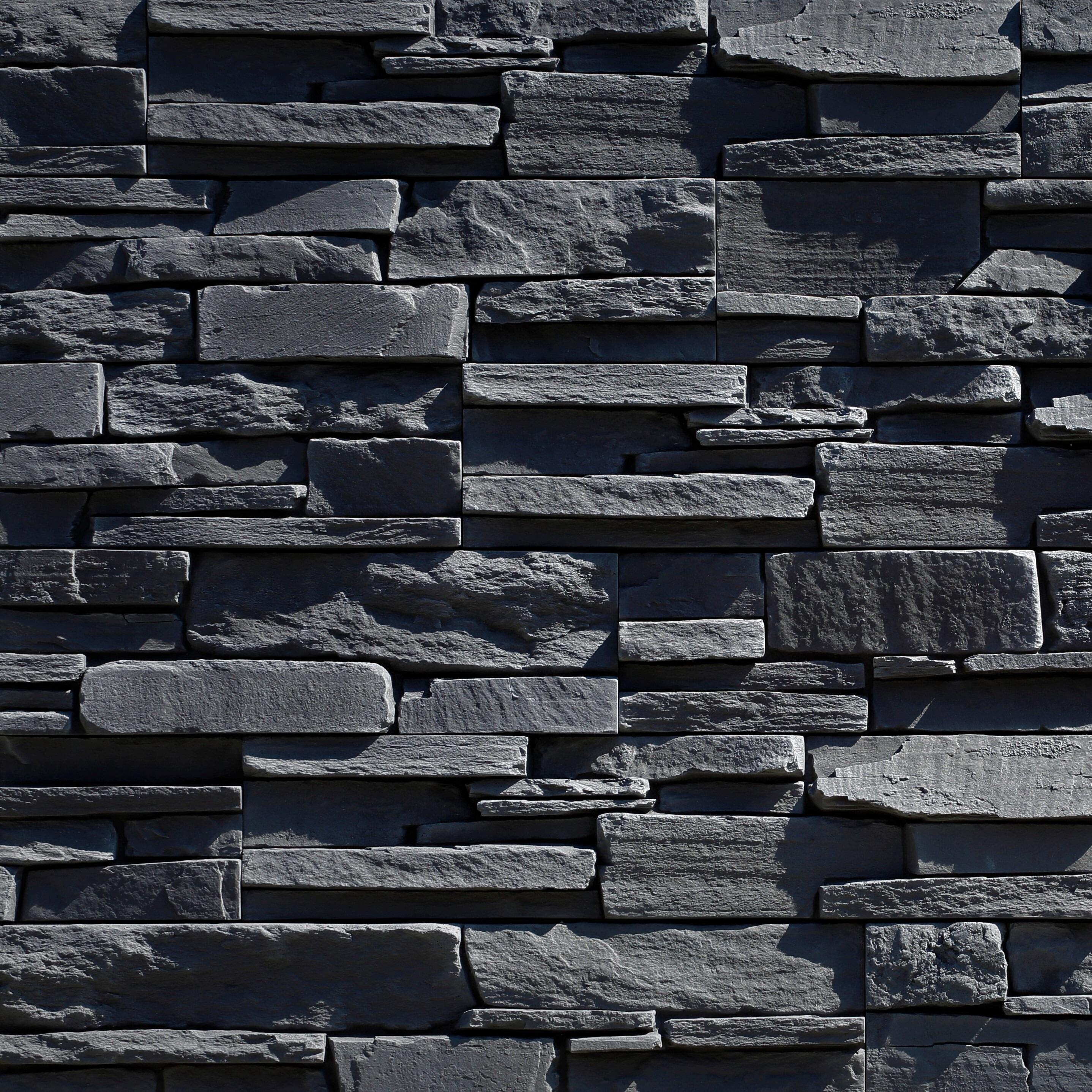 Country Stone Grey, External Wall Stacked Stone Panels | External Dark ...