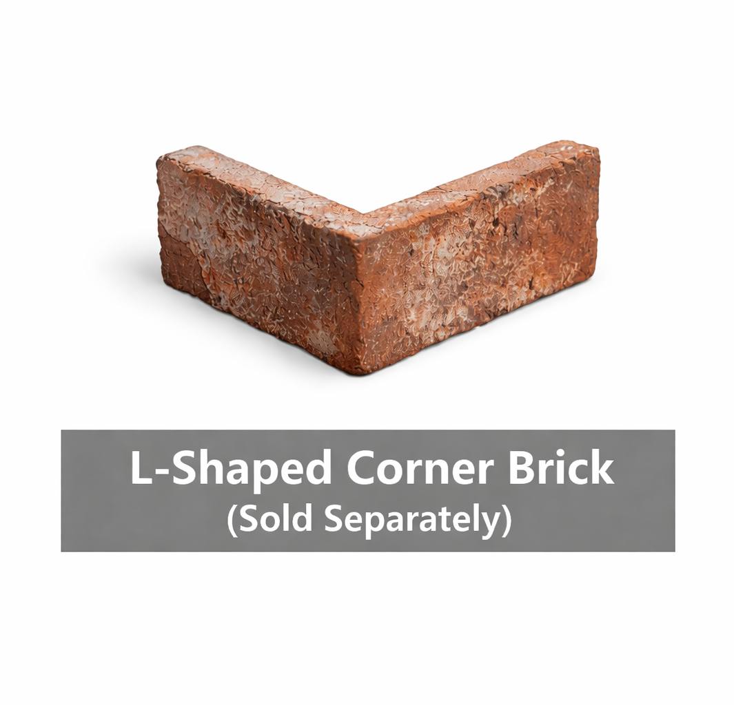 Rustic 568 Heritage Dark Brick Corners | Brick Slip Corner Units UK