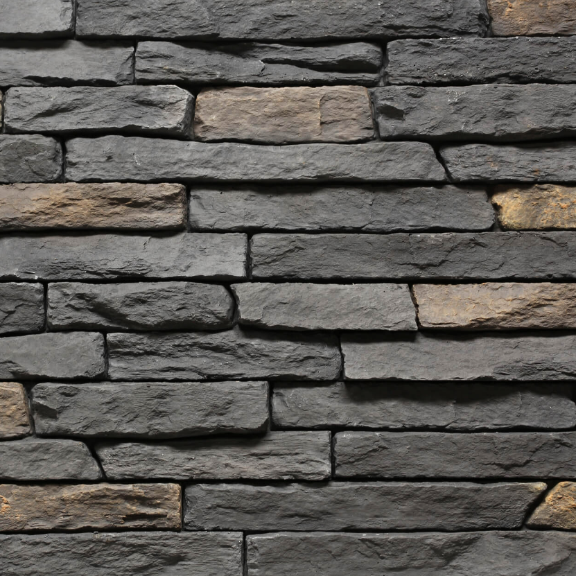 Sierra 3 Graphite Stone Cladding Corners | Seamless Stone Edges UK