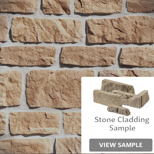 Portina Caramel Stone Cladding | Buff Grouted Stone UK