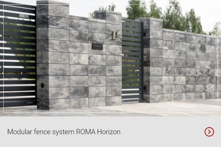 Roma Horizon - Modular Fence Walls & Pillars