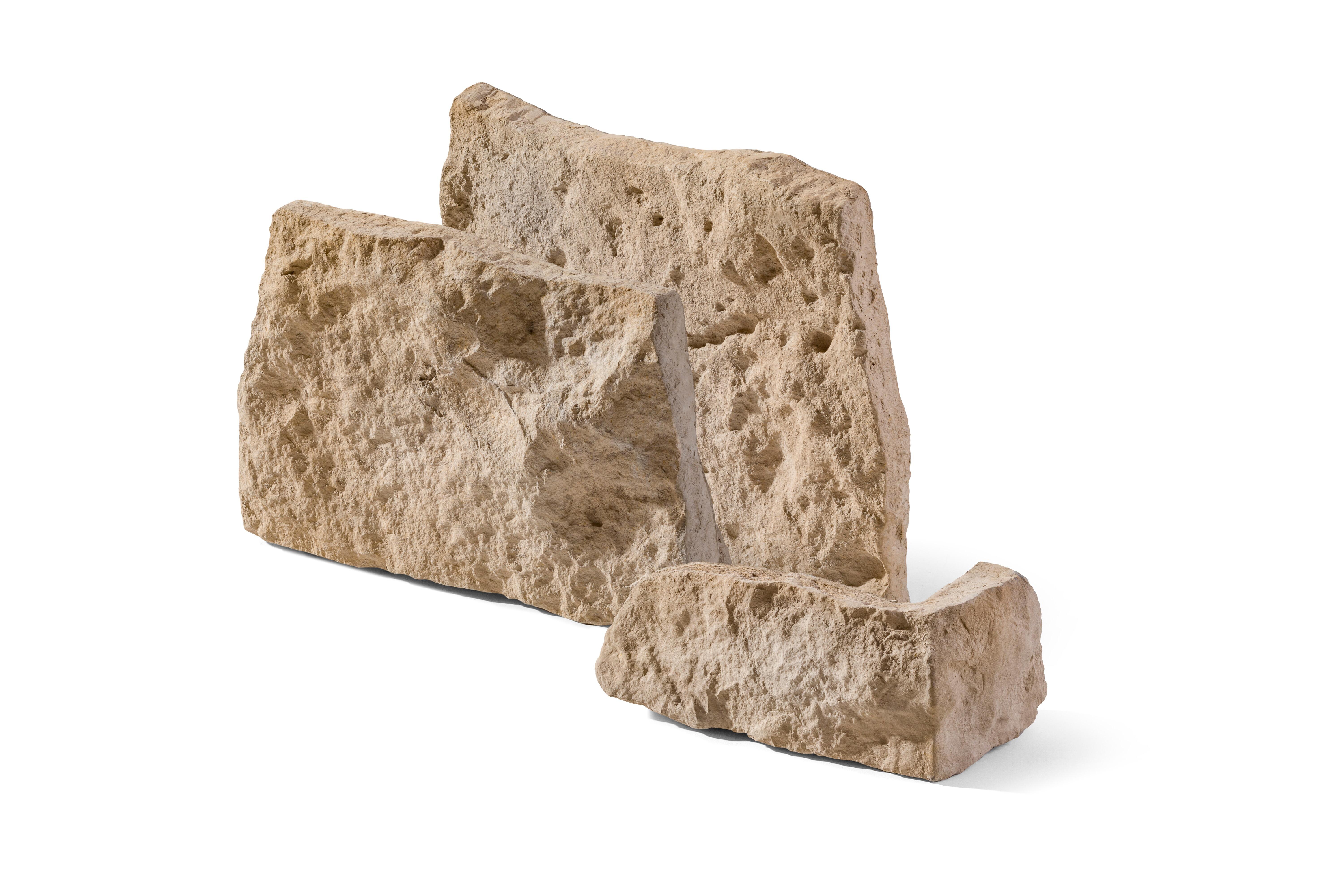 LUNA Canela Stone Cladding – Textured Dark Cream Ledgestone Panels ...