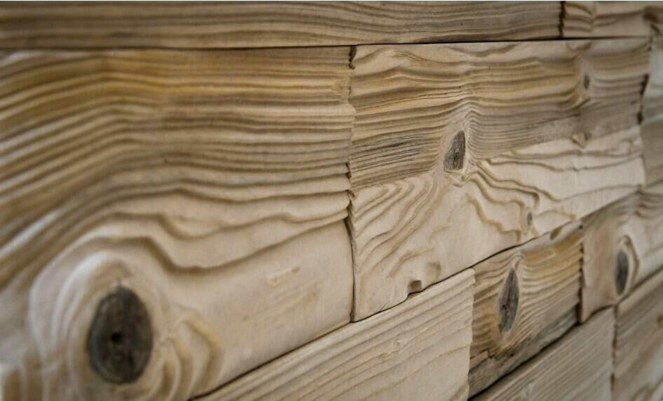 Check our Walnut Stone Wood for External Walls Cladding panels. Ideal ...