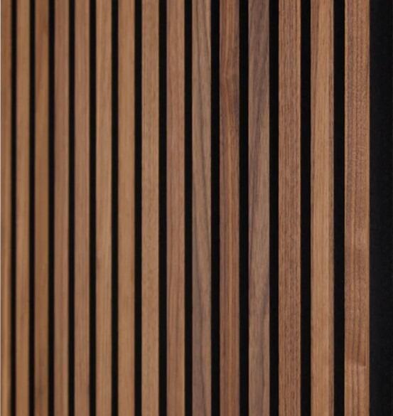 Deep Walnut Slats on Black Felt, vertical Slats Wall Panel - great ...