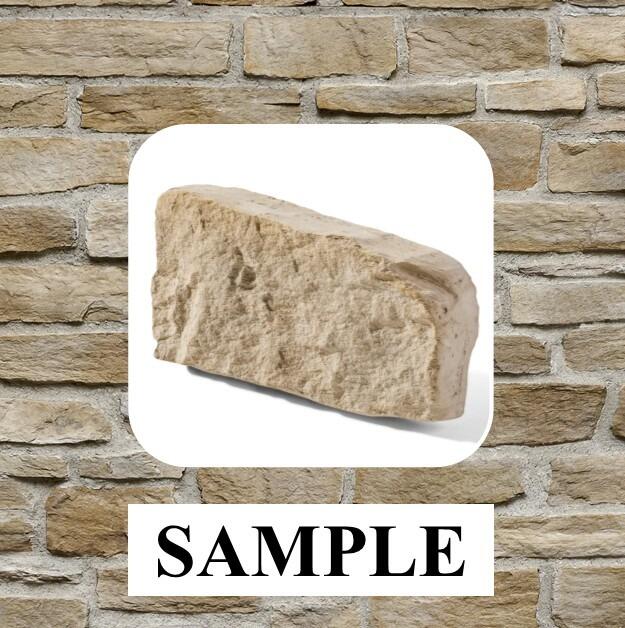 Sample of Tosca Canela Stone Cladding | White Stone Cladding