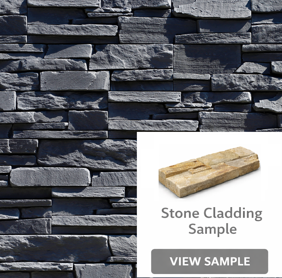 Grenada Graphite Stone Cladding Sample UK