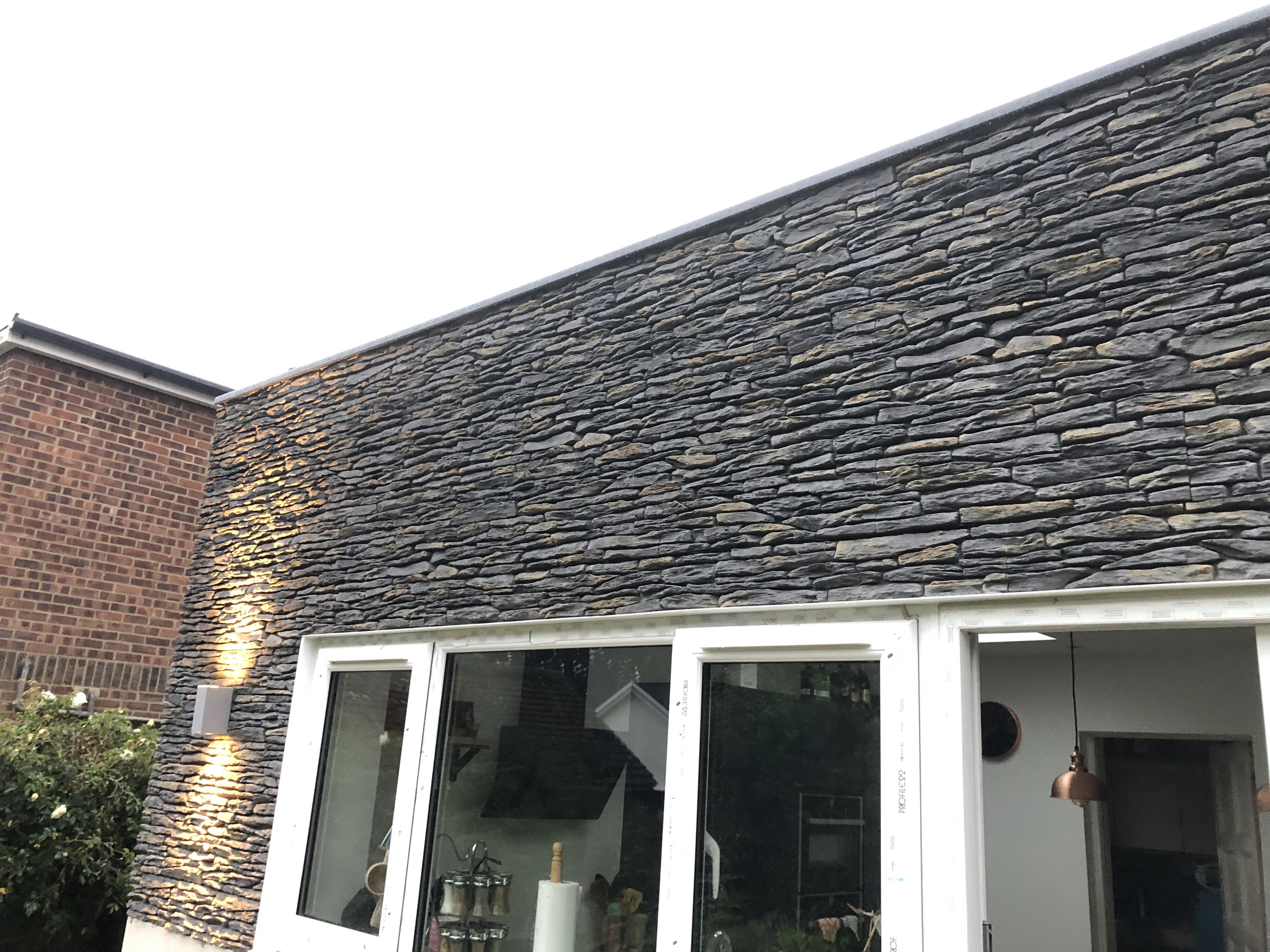 California Graphite Stone Cladding Corners – UK Walls