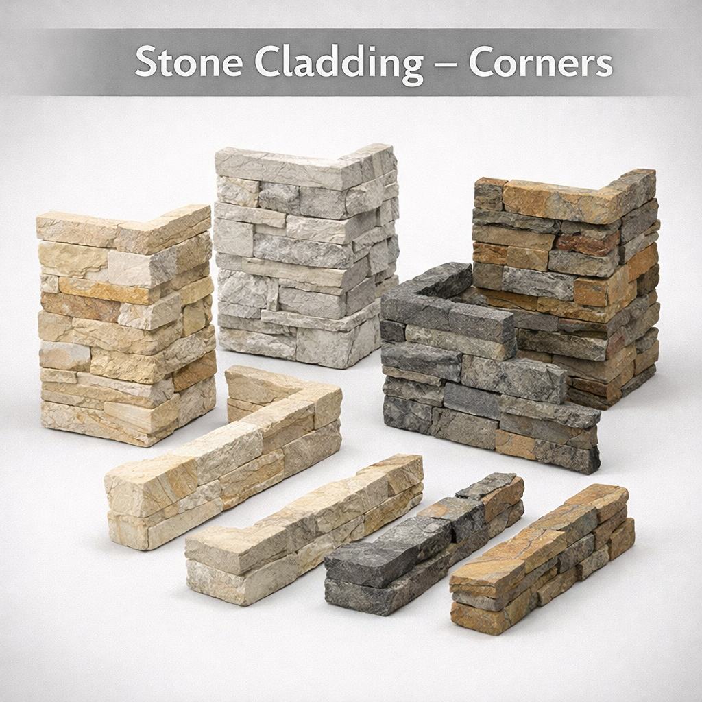 Stone Cladding Corners – L-Shaped Wall Panels UK