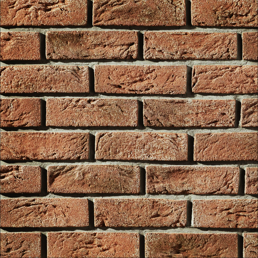 Country 640 Red Weathered Brick Slips | Weathered Brick Cladding UK