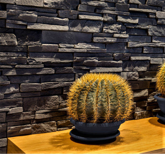 Country Stone Grey, External Wall Stacked Stone Panels | External Dark ...