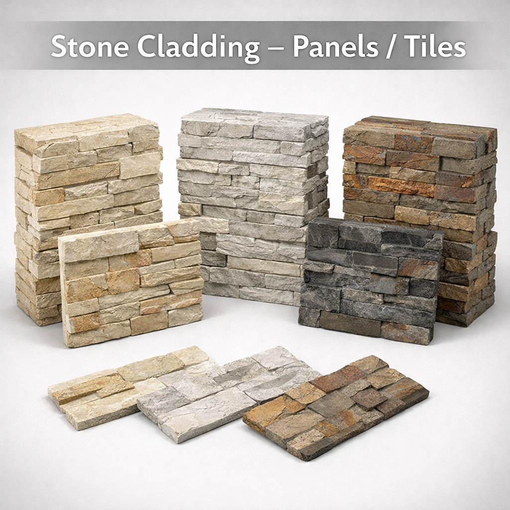 Stone Cladding Panel Tiles UK | Interlocking Stone Panels