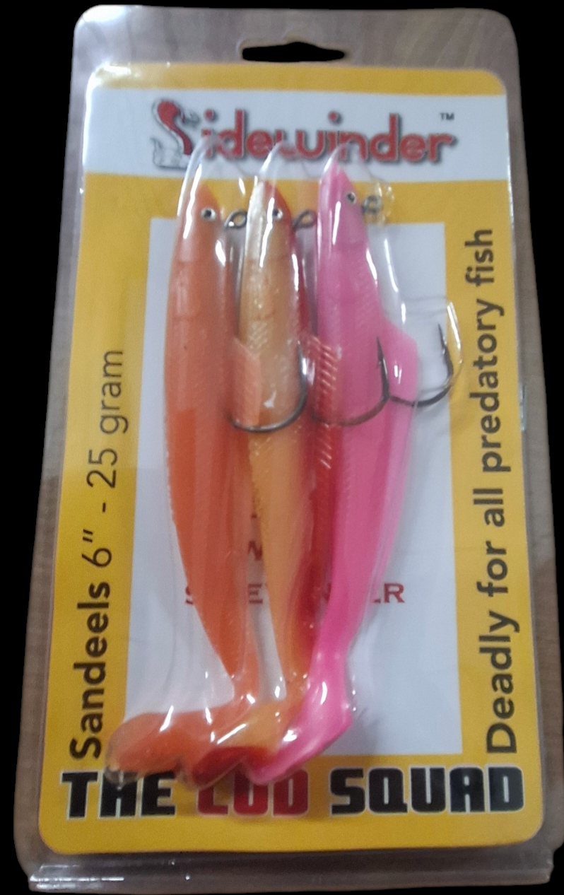 Sidewinder Eels, Sidewinder lures, Sidewinder Plymouth