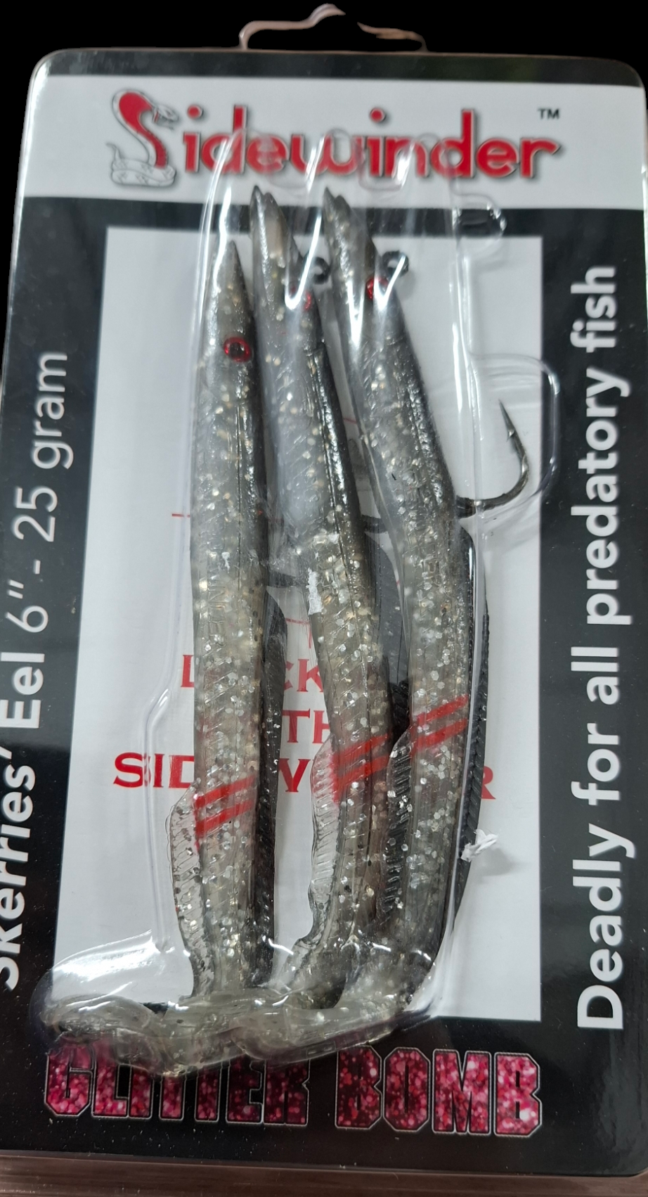 Sidewinder Eels, Sidewinder lures, Sidewinder Plymouth