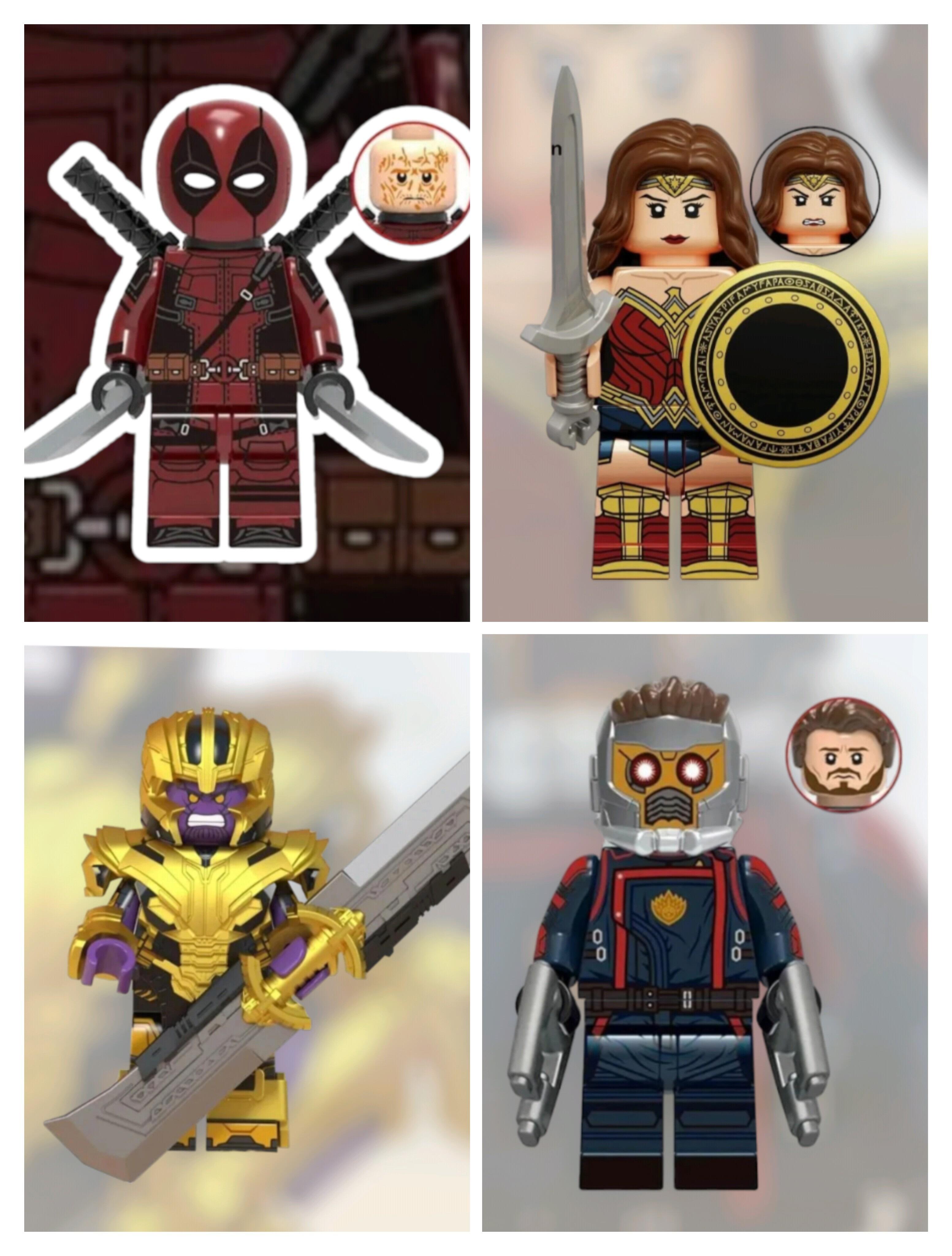 Super Hero Style Mini Block Figures