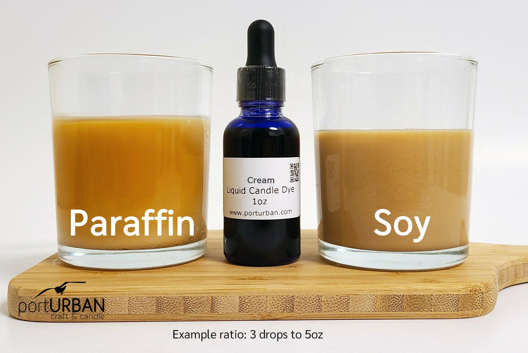 Cream - Liquid Candle Dye 1 oz with dropper