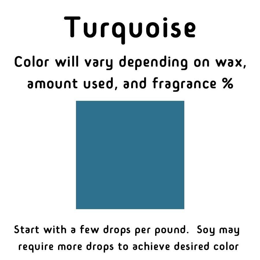 Turquoise - Liquid Candle Dye 1 oz with dropper