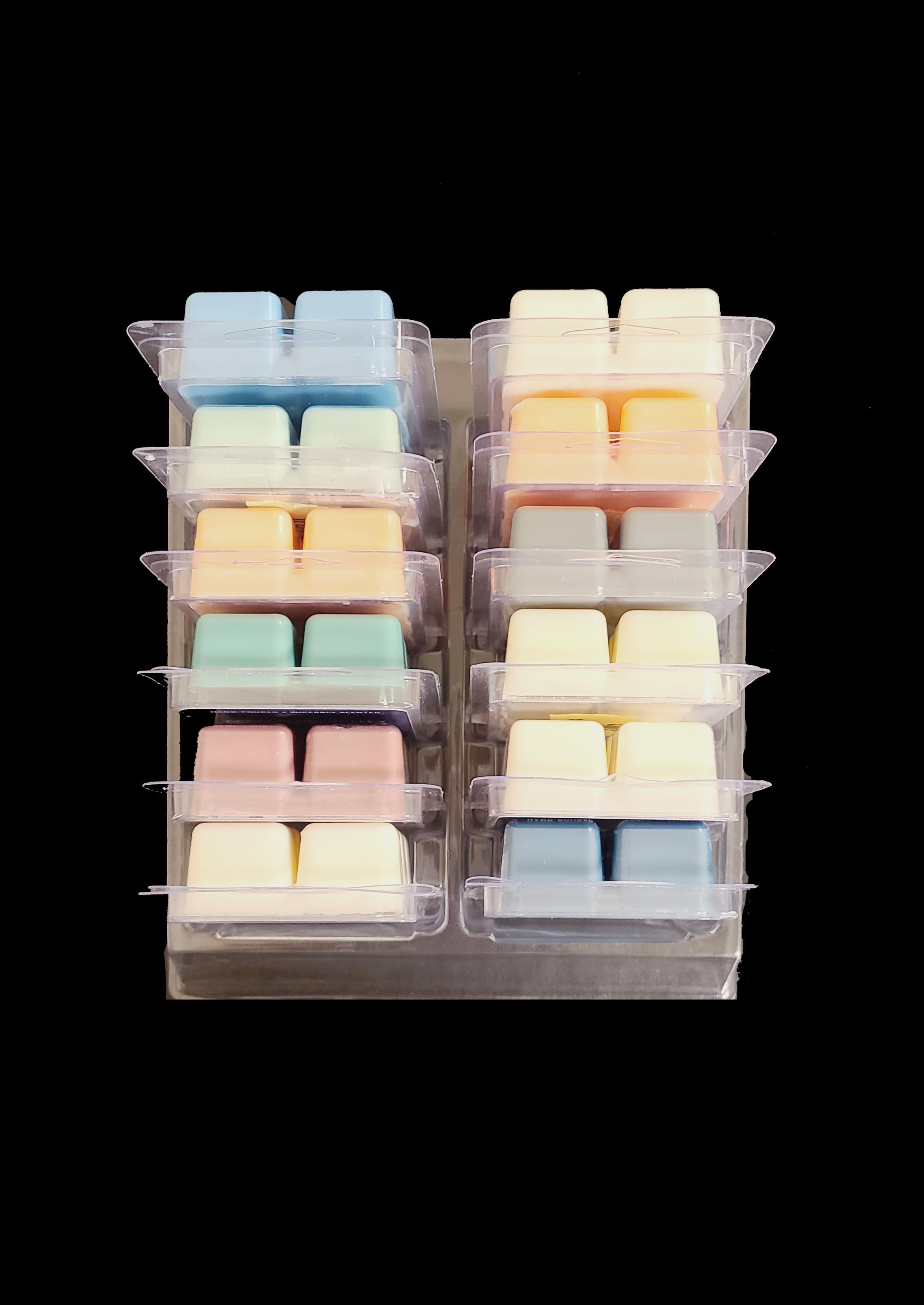 12-Cavity Wax Clamshell Display Tray for 2.5oz Clamshells