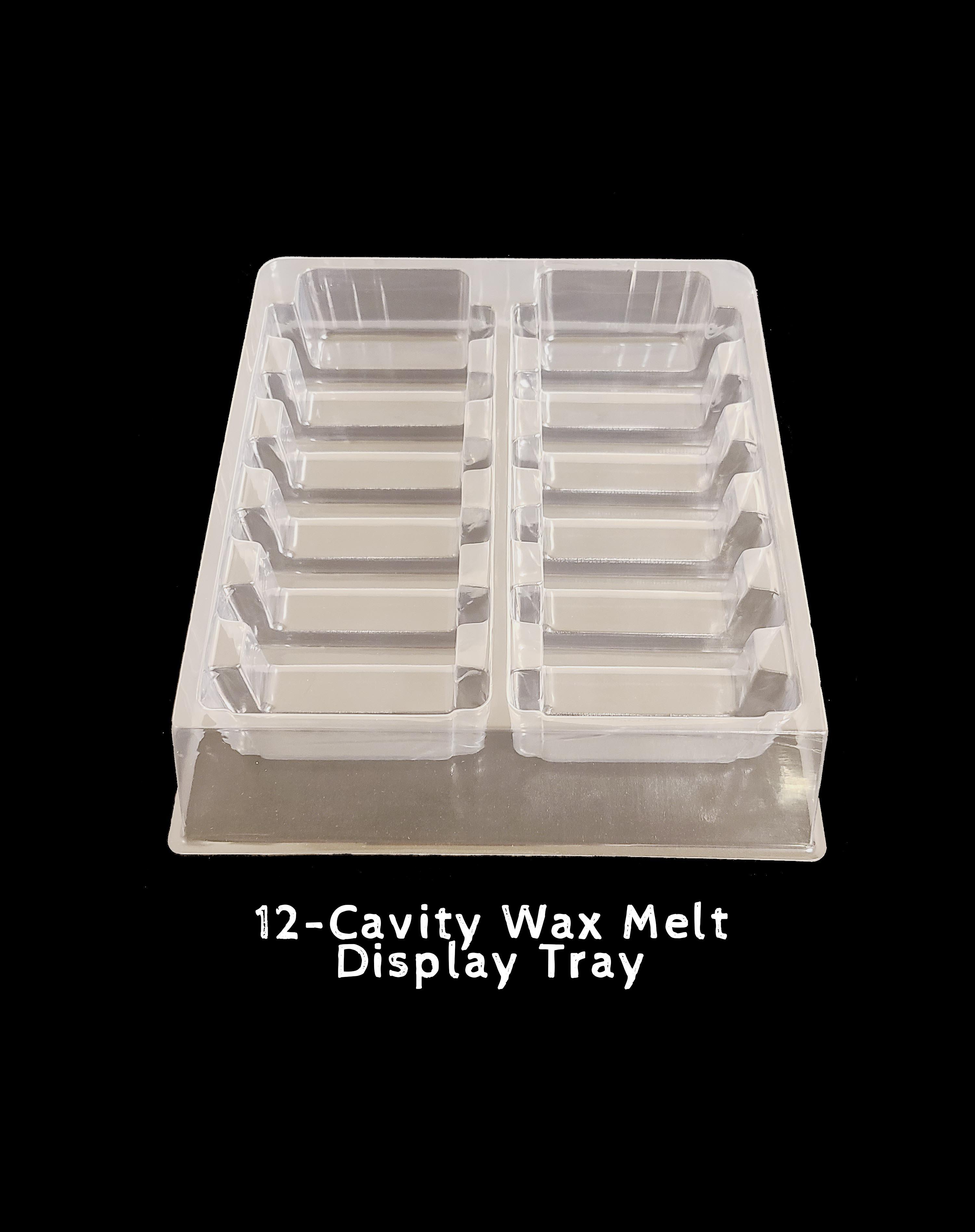 12-Cavity Wax Clamshell Display Tray for 2.5oz Clamshells