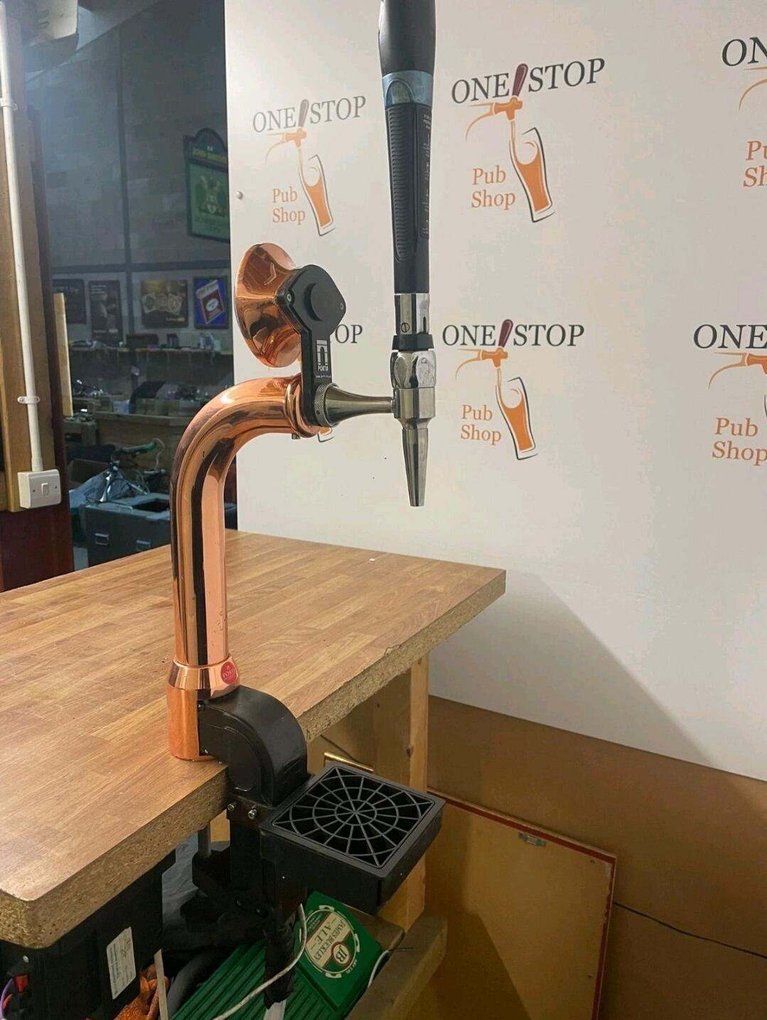 COPPER LOOK GUINNESS BEER PUMP PUB GUINNESS EXTRA COLD DISPENSE FONT