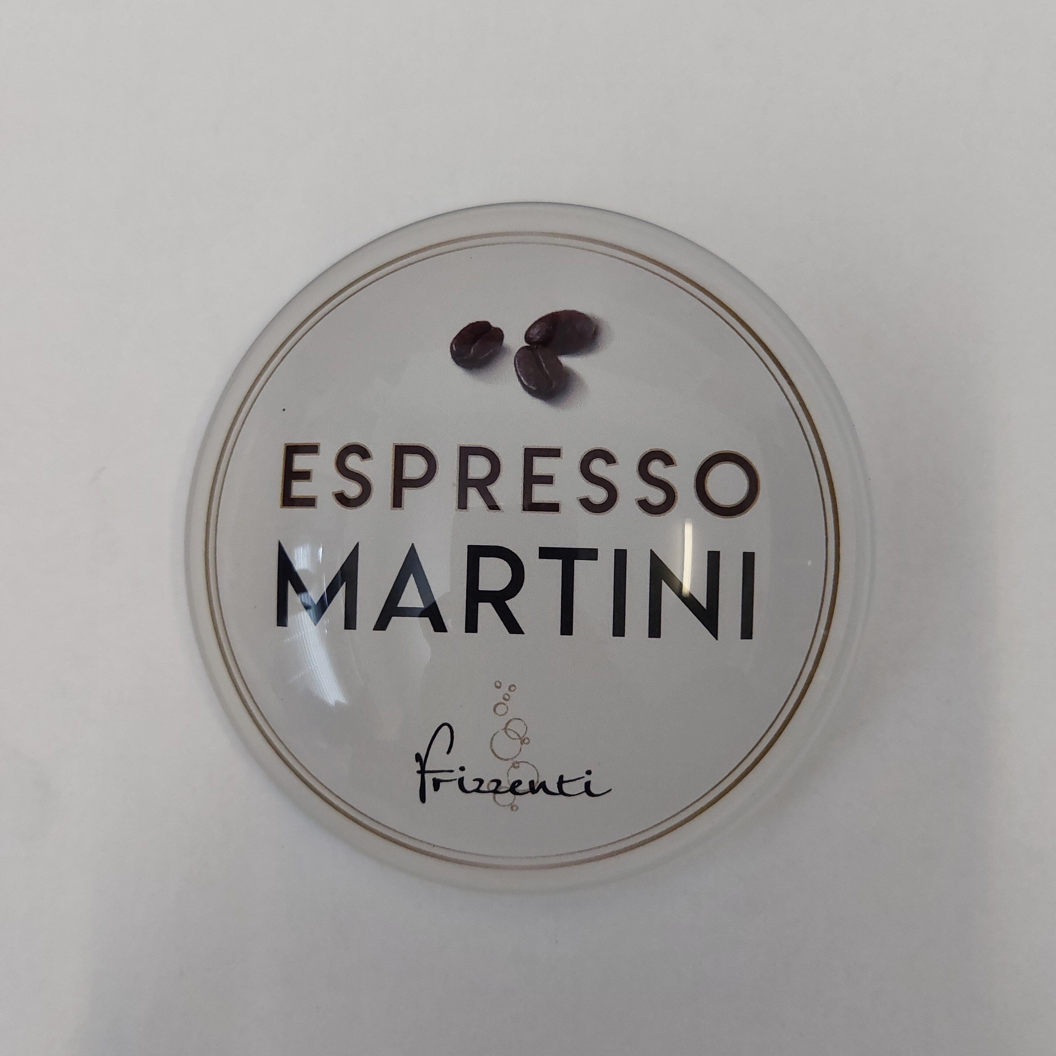 Round Acrylic Fish Eye Espresso Martini (Frizzenti) Beer Pump/T-Bar Badge