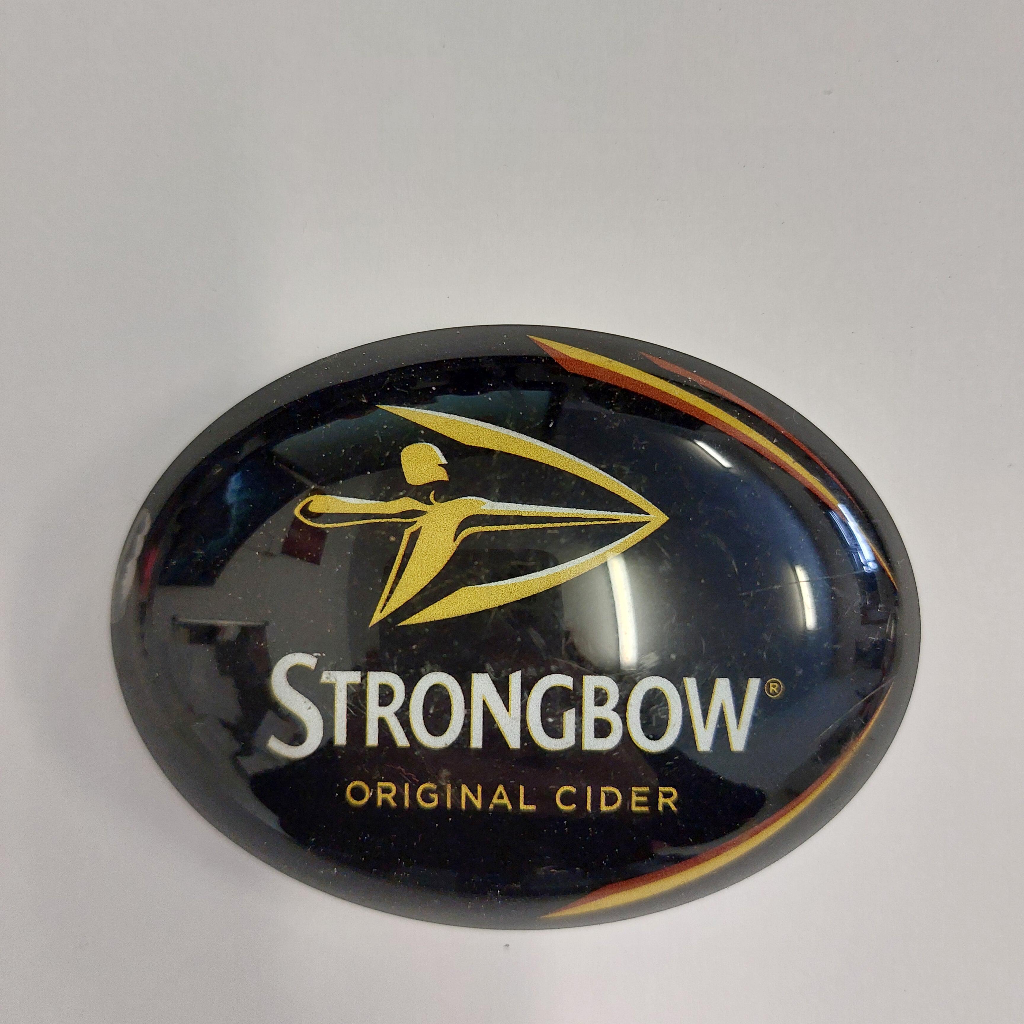 Oval Acrylic Fish Eye Strongbow Original Cider Beer Pump/T-Bar Badge
