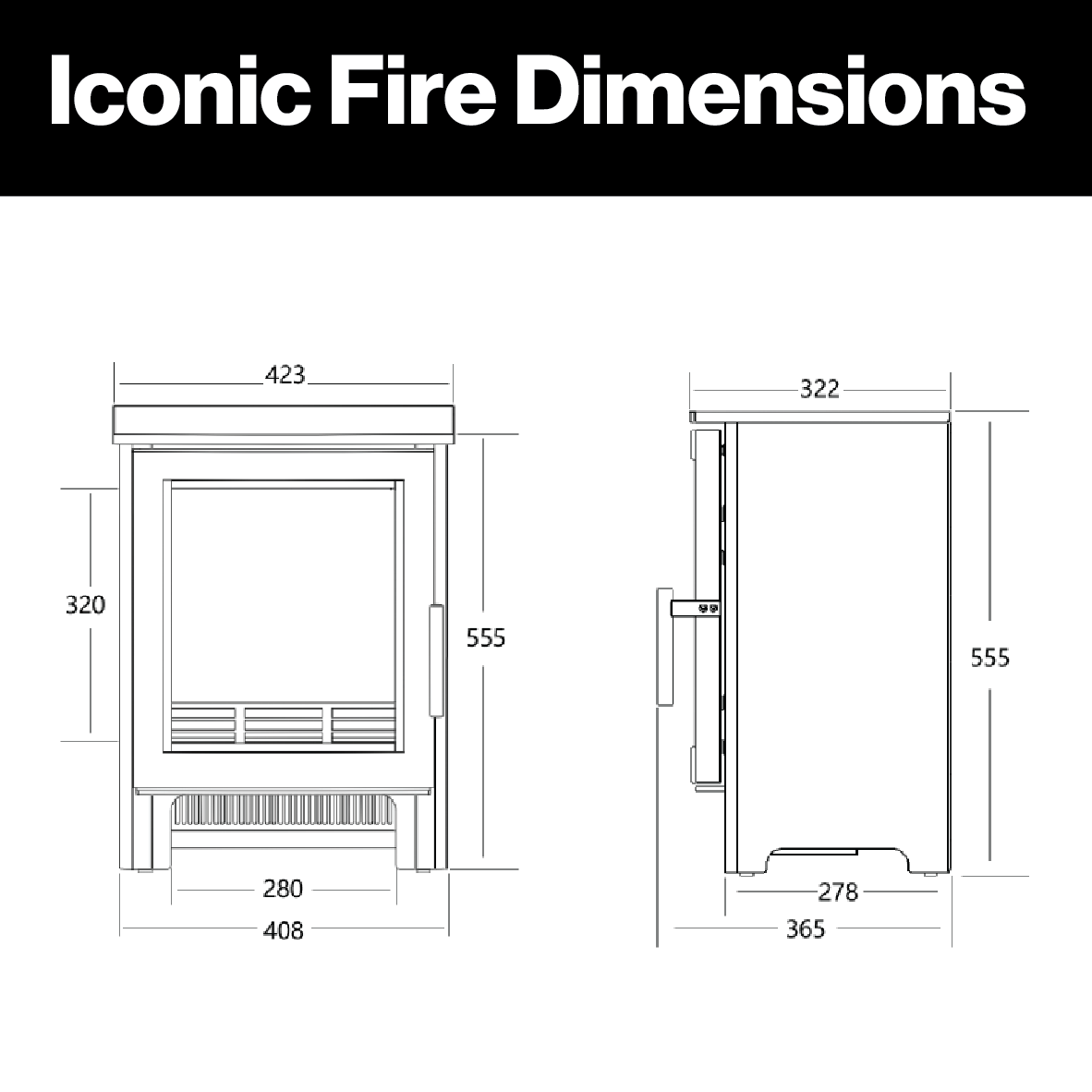 Iconic 500 Electric Stove at Select Fires