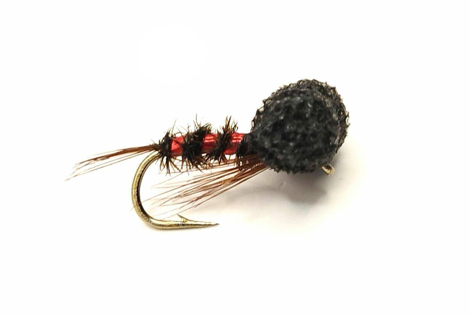 Red Holo Diawl Bach Booby Trout Fly Lure Size 10 or 12 Fly Fishing Pack ...