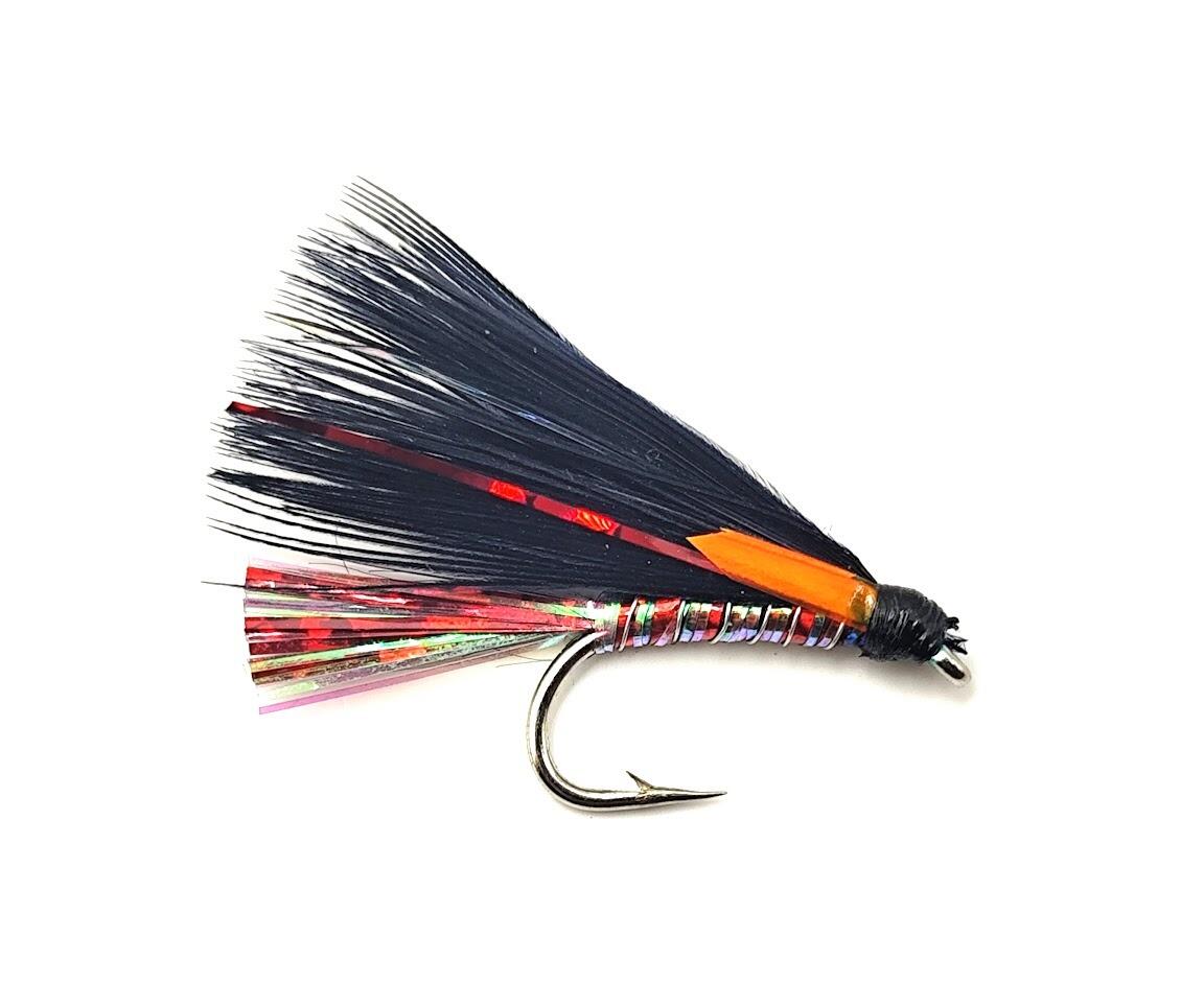 Skinny Stealth Red Cheek Cormorant Trout Flies Size 10 12 Fly Fishing ...