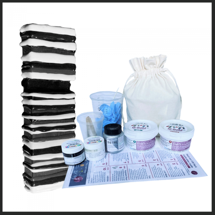 Resin Art Gift Pack Hi-Build Monochrome | Eli-Chem Resins | Art Resin ...