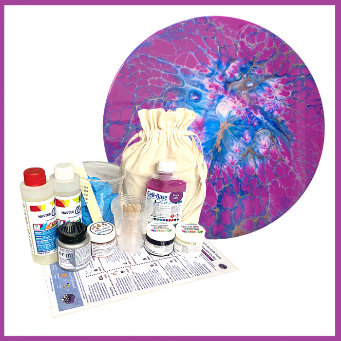 Resin Art Gift Pack Cell-Base Deep Purple | Eli-Chem Resins | Art Resin ...
