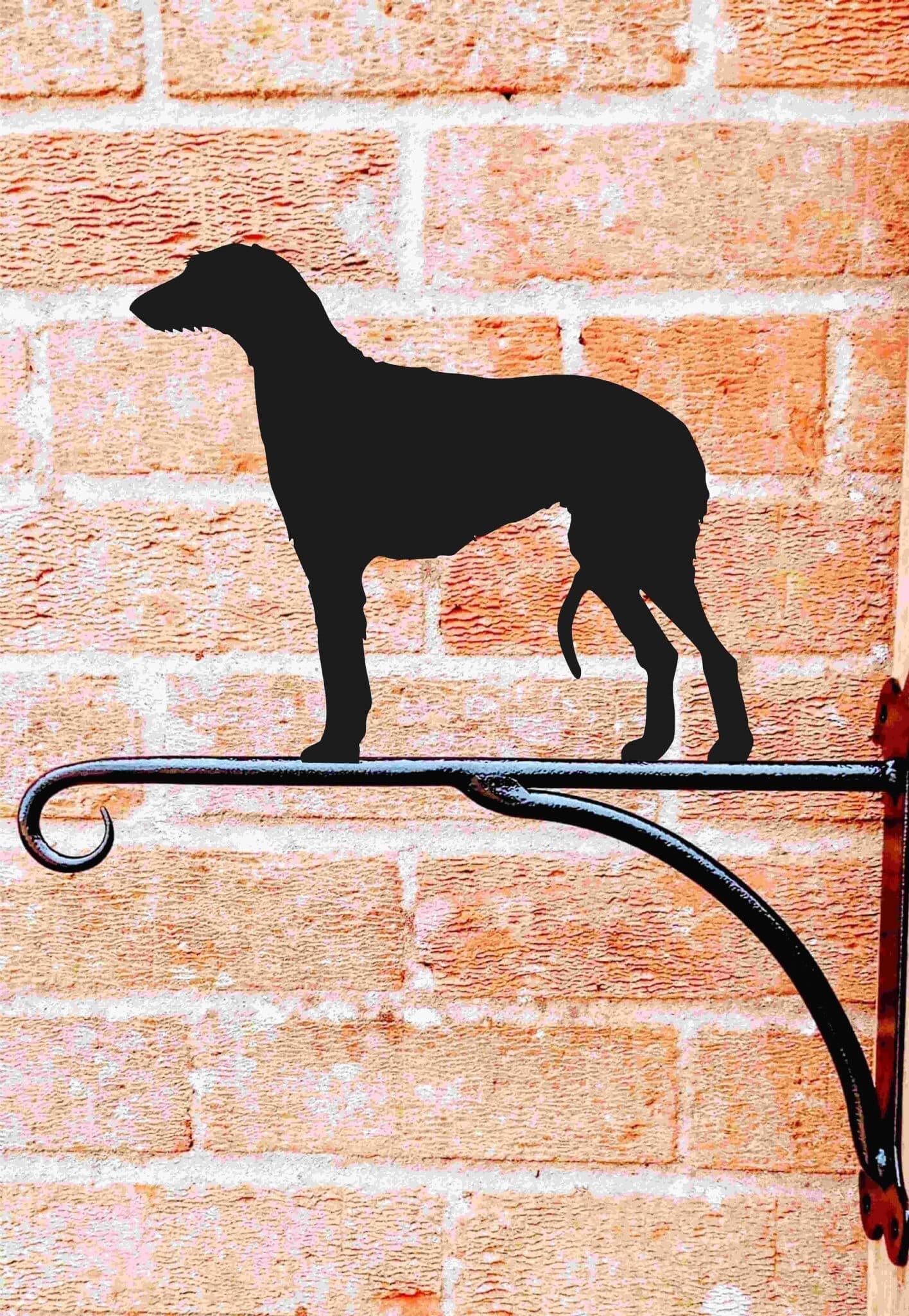 Scottish Deer Hound Hanging Basket Bracket