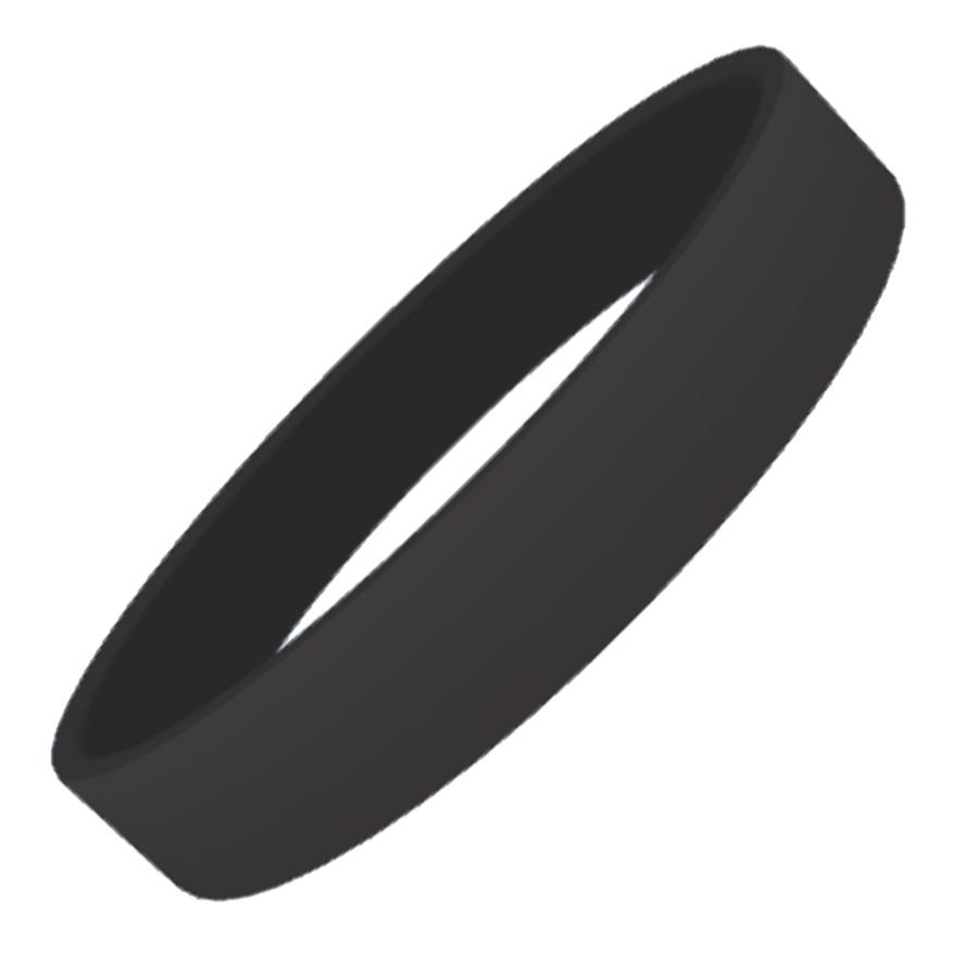 SILICON WRISTBANDS BLACK