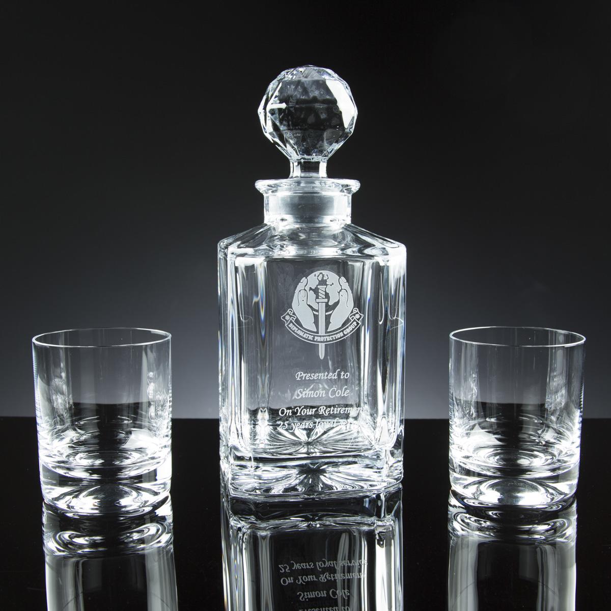 Regal 3pce Decanter Set with Satin Lined Box
