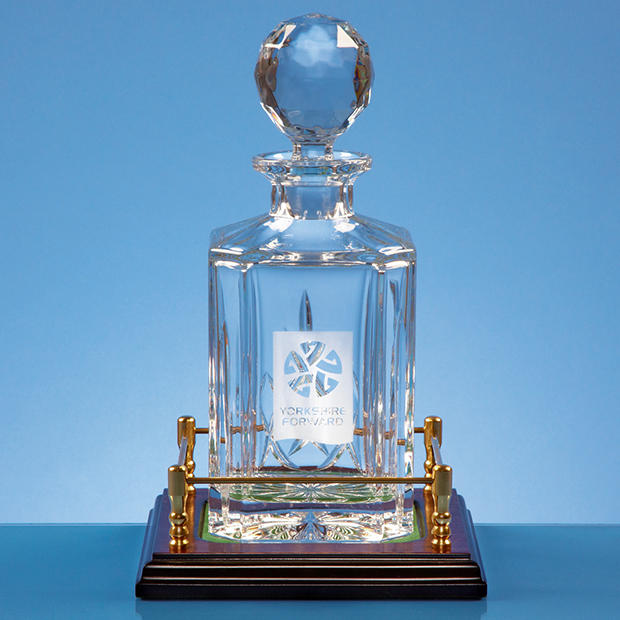 Square Spirit Decanter on Galleried Base 0.8ltr