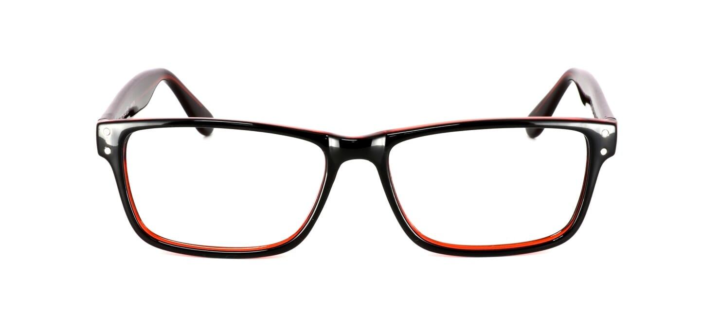 Dalby - Acetate - Black & Red Glasses Online | Glasses2You
