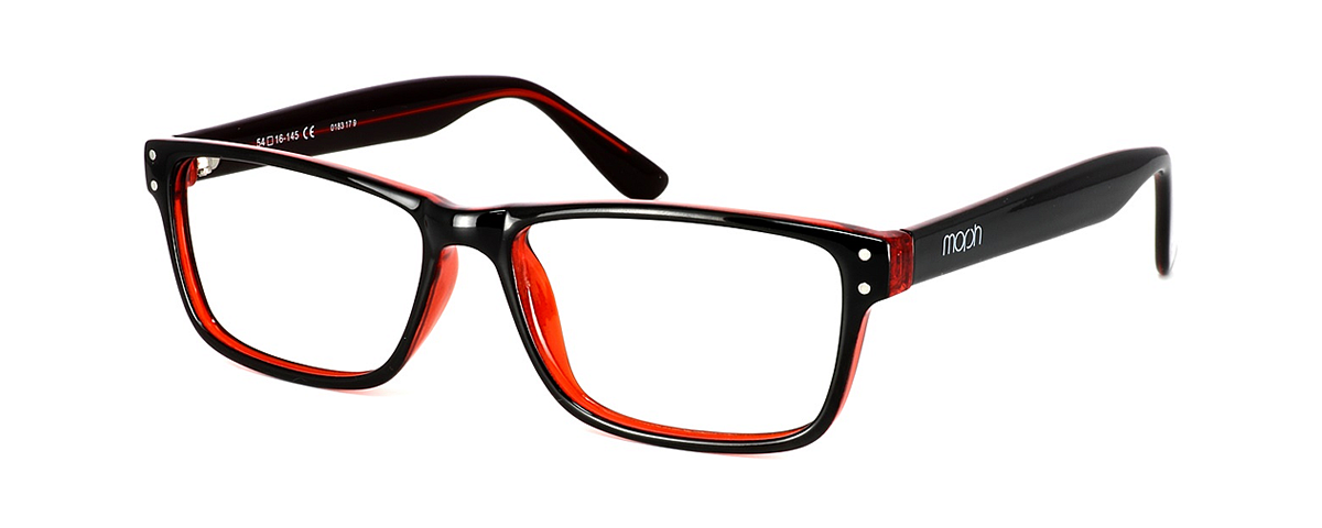 Dalby - Acetate - Black & Red Glasses Online | Glasses2You
