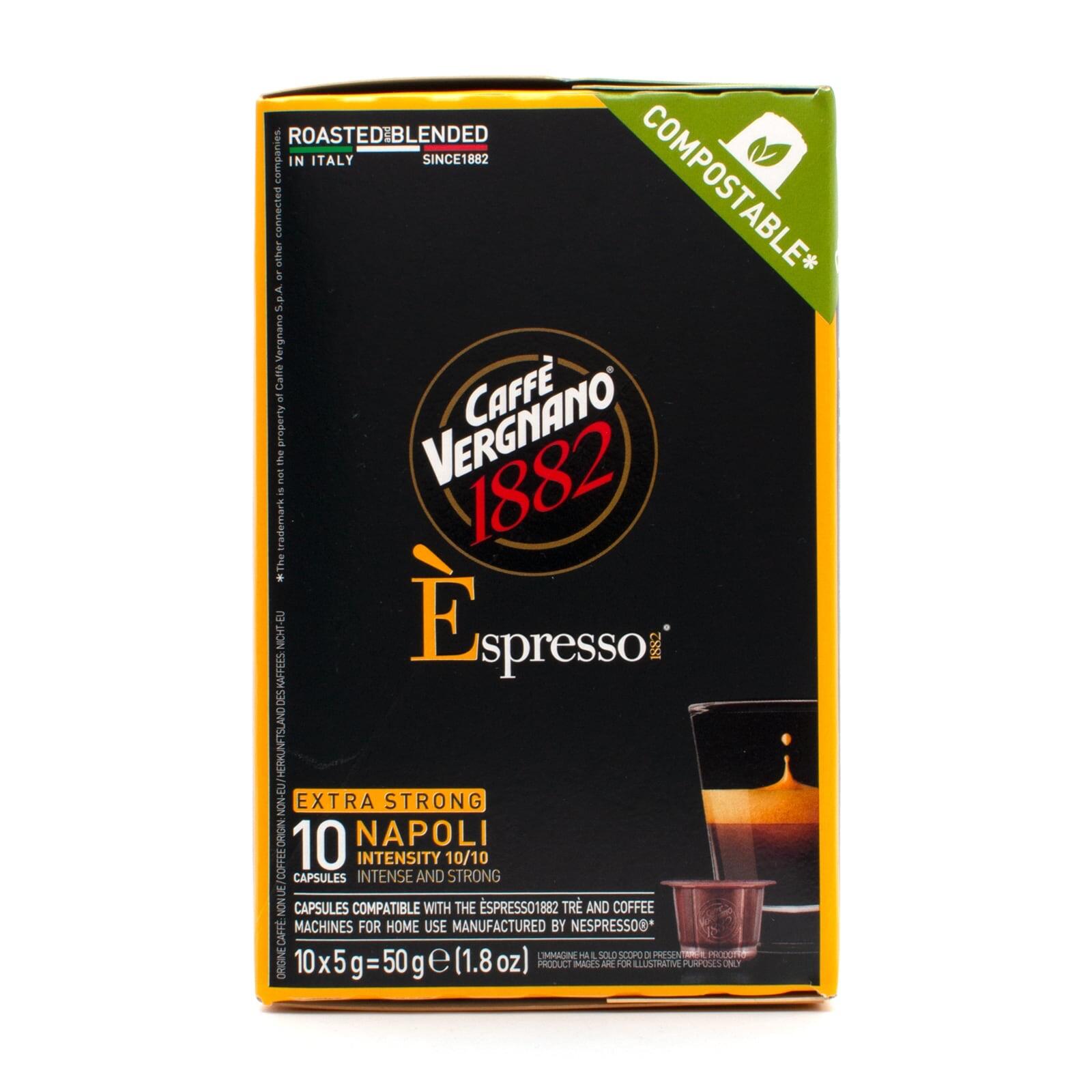 Caff√® Vergnano 1882 Napoli 10 Capsules NESPRESSO Compatible - Compostable