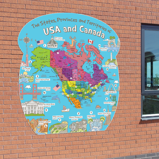 Funky Map - USA and Canada