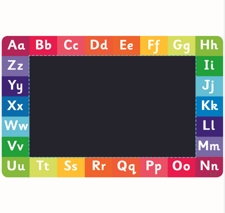 Rainbow Alphabet Chalkboard
