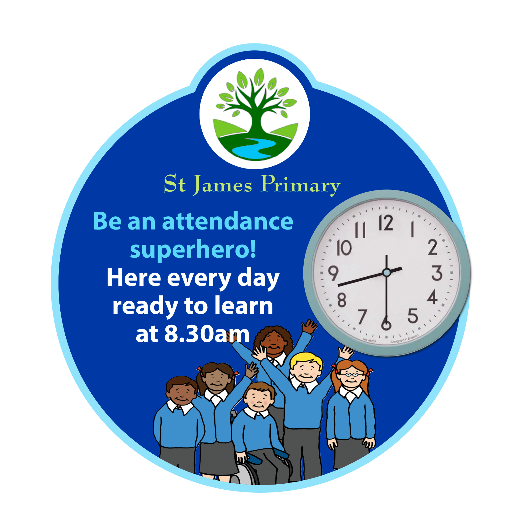 Punctuality Sign - Circular Format