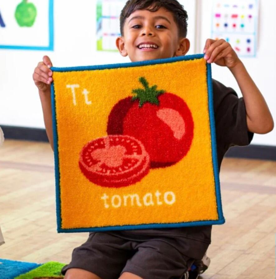 Alphabet Mini Placement carpets with FREE Holdall