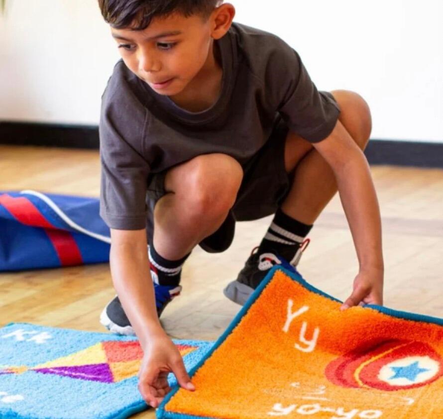 Alphabet Mini Placement carpets with FREE Holdall
