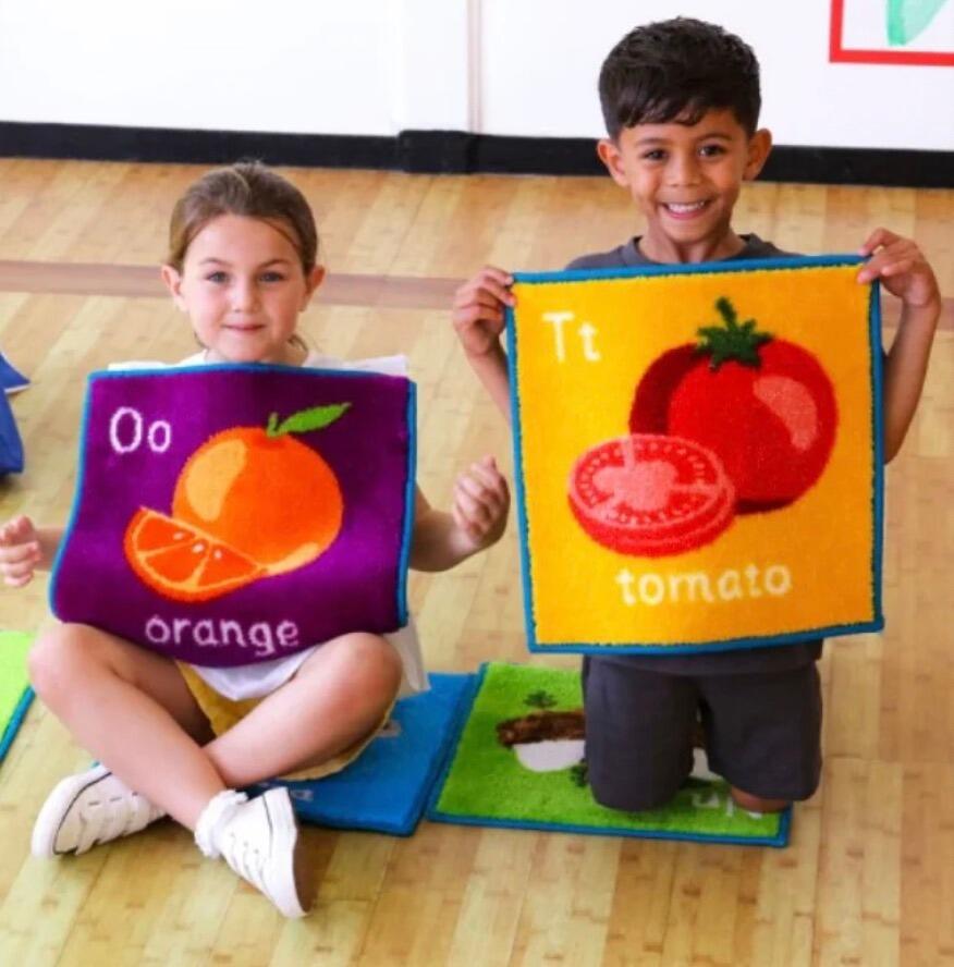 Alphabet Mini Placement carpets with FREE Holdall