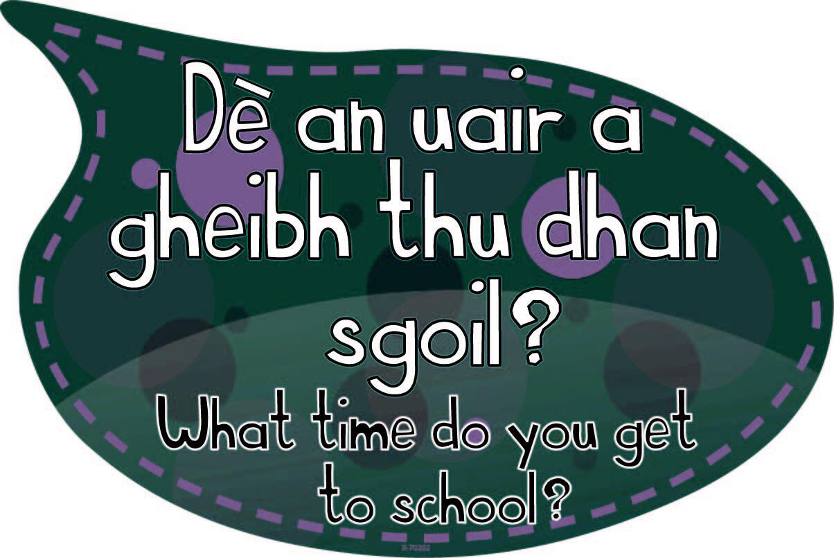 Dual Language - Questions as Scottish Gaelic 9 Yard Signs - Set 3