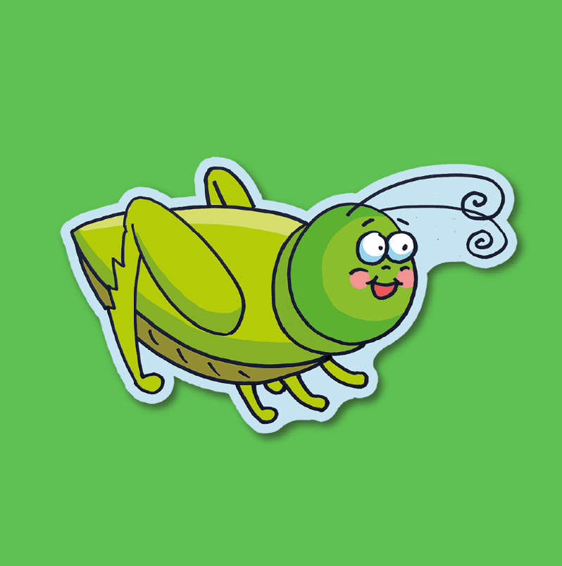 Gary Grasshopper Cut-out